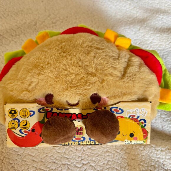 Pink Sky | Toys | New Fantastaco Taco Weighted Snug Bud Stuffed Cuddly ...